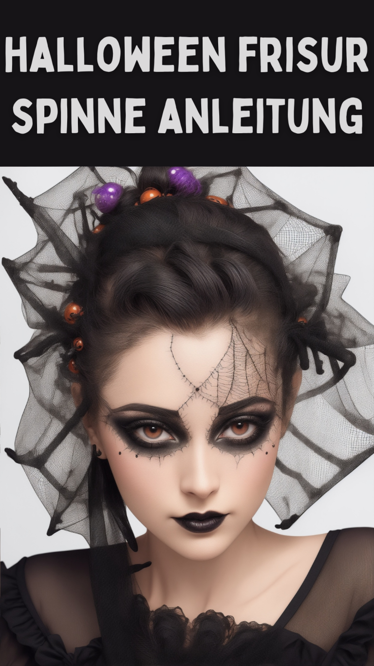 Halloween Frisur mit Spinne: Schritt-für-Schritt Anleitung zum ...