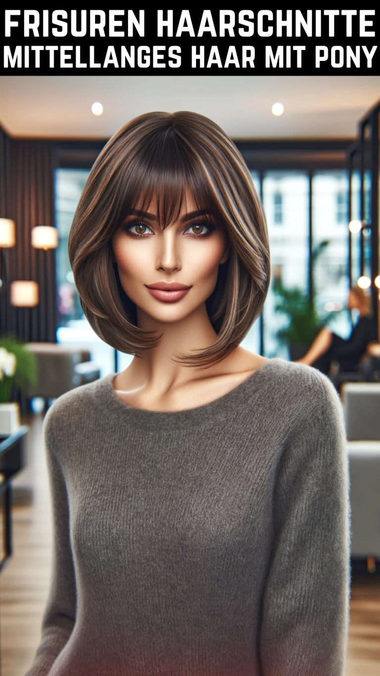 Mittellange Haarschnitte mit Pony: Die Top-Trends für Ein ...