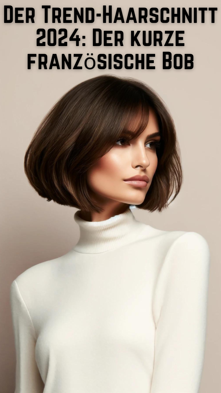 Der Trend-Haarschnitt 2024: Der kurze französische Bob | Frisur Ideen