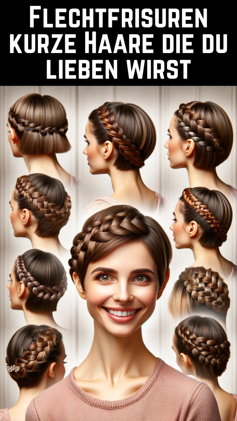 Flechtfrisuren kurze Haare die du lieben wirst | Frisur Ideen