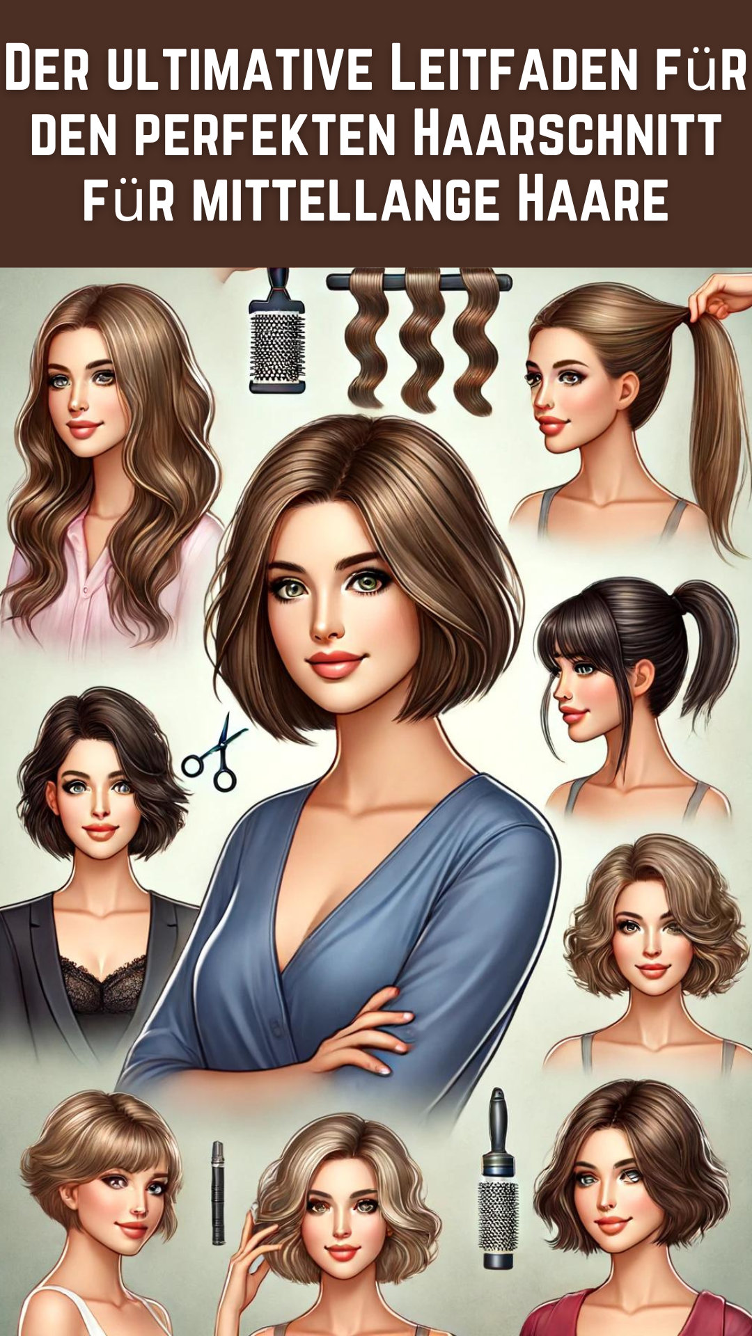 Der ultimative Leitfaden für den perfekten Haarschnitt für mittellange ...