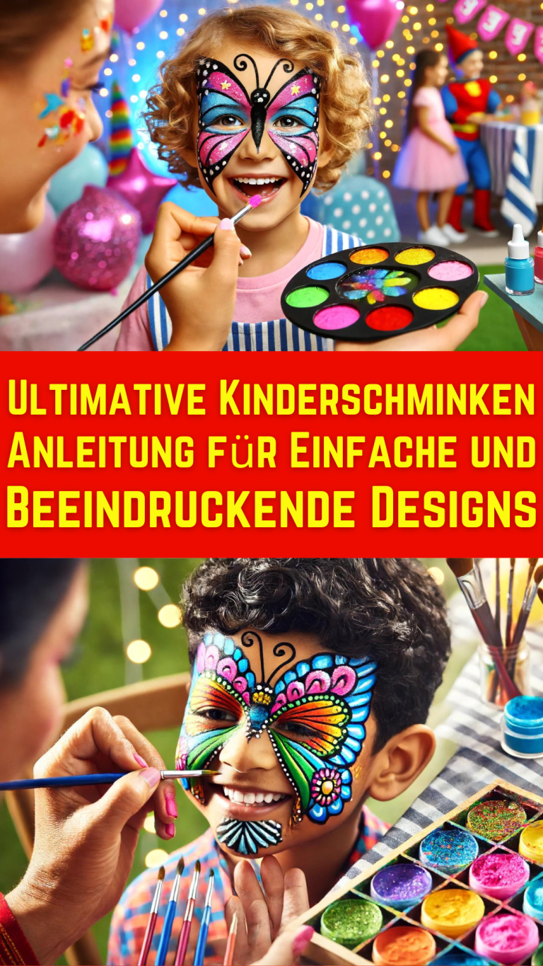 Ultimative Kinderschminken Anleitung für Einfache und Beeindruckende ...