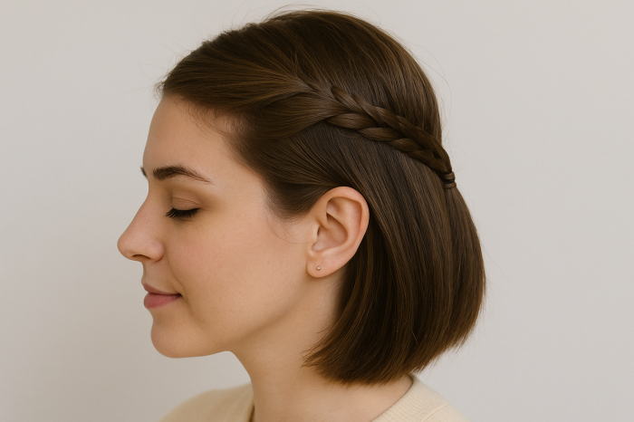 Diese Zopf Ideen für kurze Haare verändern deinen Alltag komplett ...