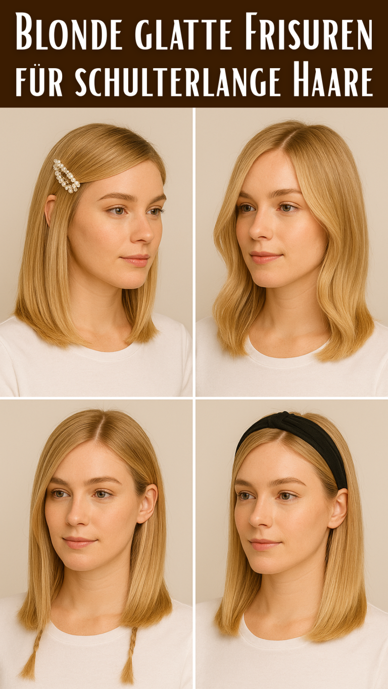 Blonde glatte Frisuren für schulterlange Haare die dich sofort frischer ...