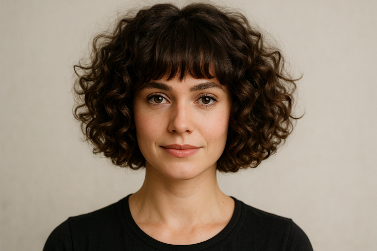 Diese Bob Frisur Locken Kurz mit Pony wirst du lieben - Frisur Ideen