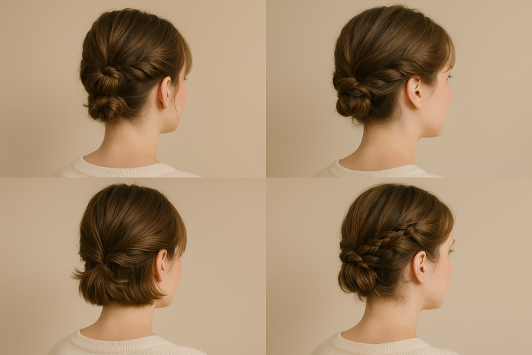 Diese einfachen Hochsteckfrisuren für kurze Haare Schritt für Schritt ...