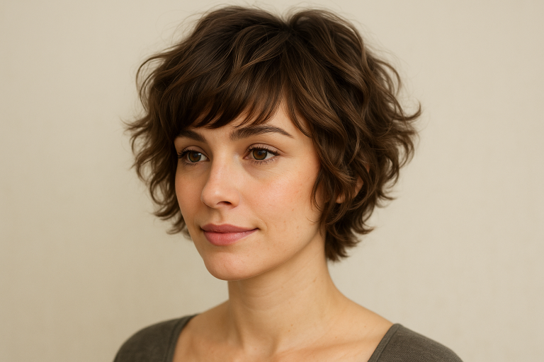 Pixie Cut für welliges Haar mit Pony Das ist der Trend auf den alle ...